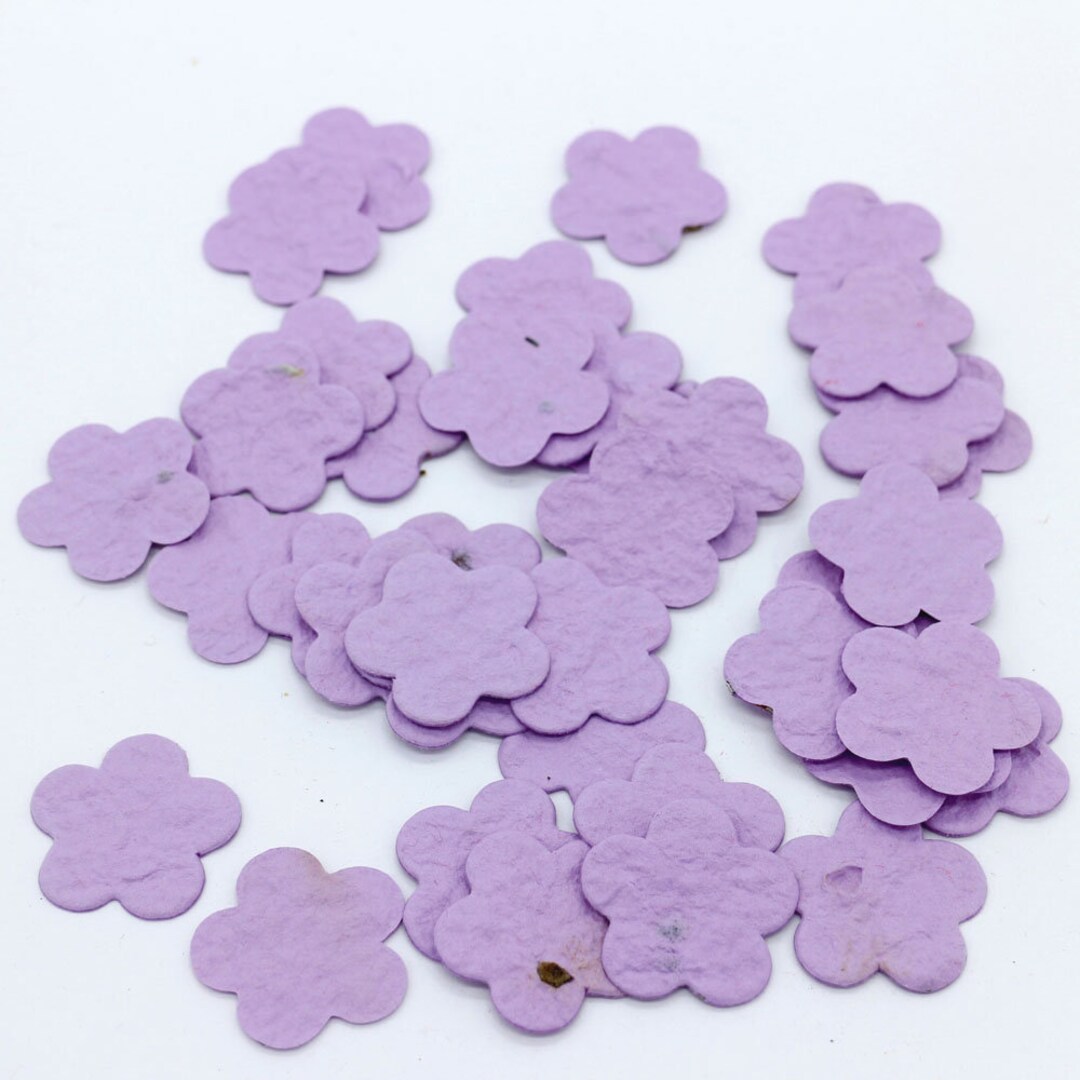 Seed Confetti Seed Paper Confetti FLOWER Lilac Soft Violet - Etsy