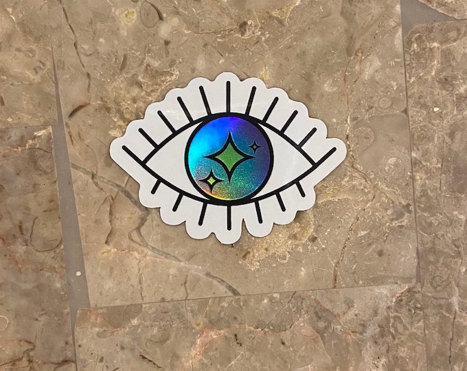 Hologram Eye Rare Vintage 80's STICKER - Mirage 3-D Holographic Future ...
