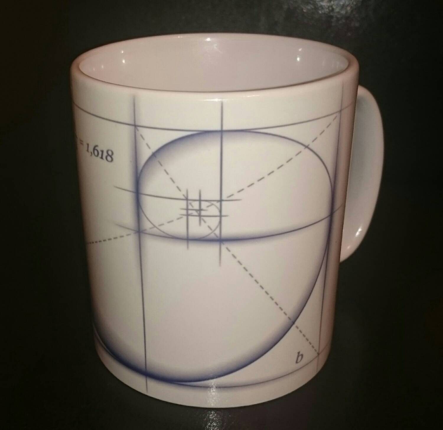 Fibonacci Sacred Geometry Design MUG Golden Ratio 1.618 10oz - Etsy