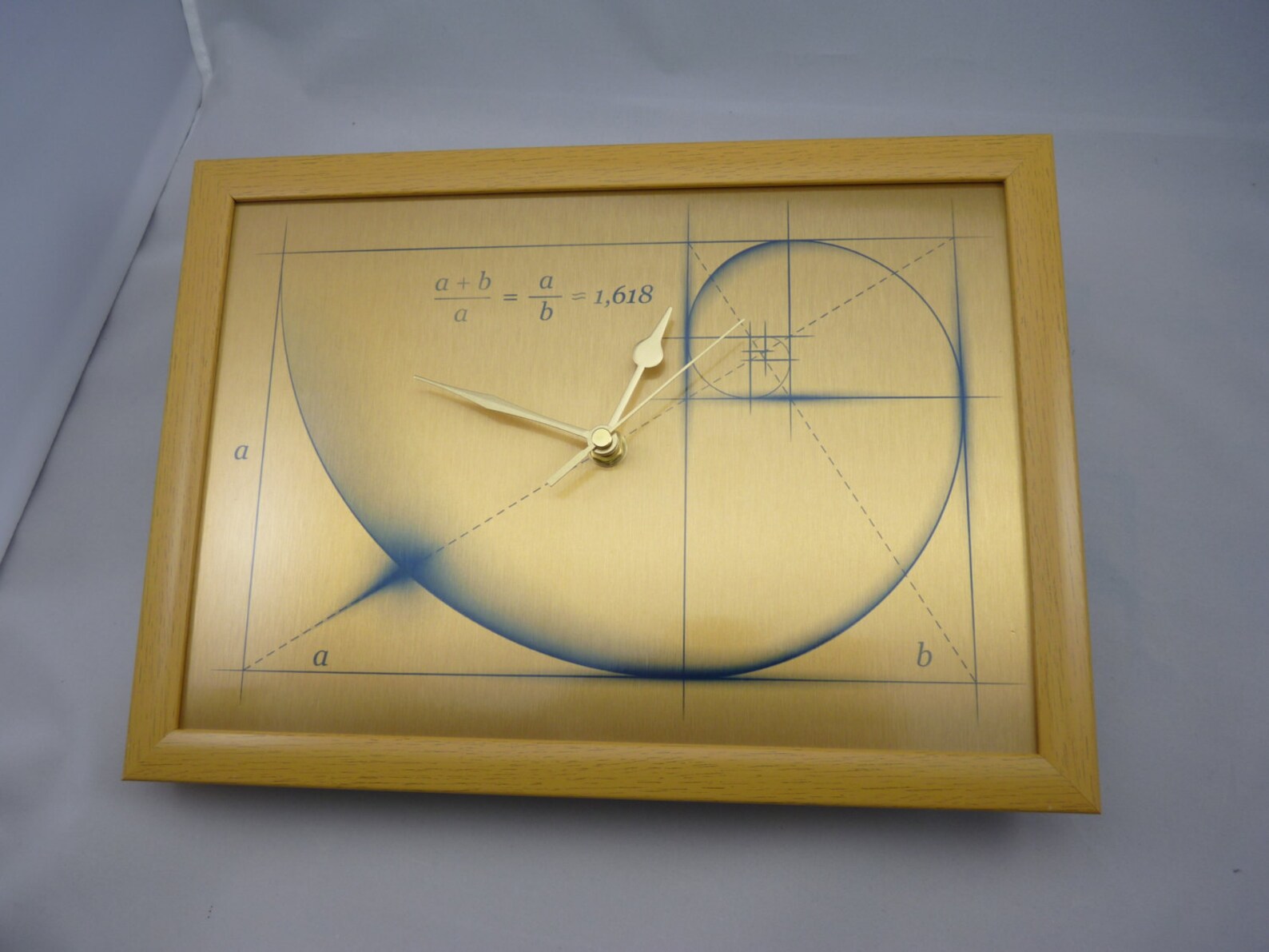 Fibonacci Golden Ratio Wall Clock sacred Geometry, Silent Non-tick With ...