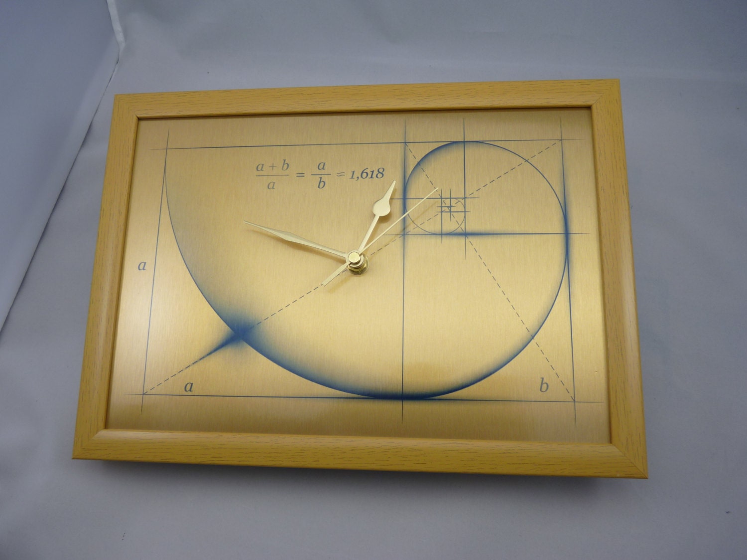 Fibonacci Golden Ratio Wall Clock sacred Geometry, Silent Non-tick With ...