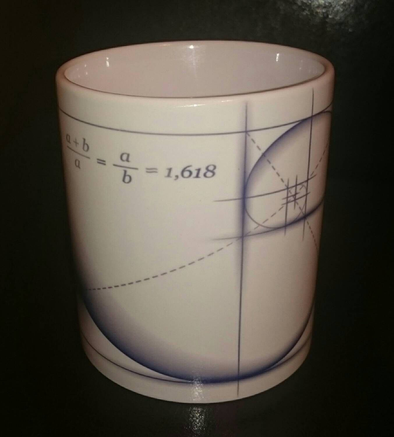Fibonacci Sacred Geometry Design MUG Golden Ratio 1.618 10oz - Etsy