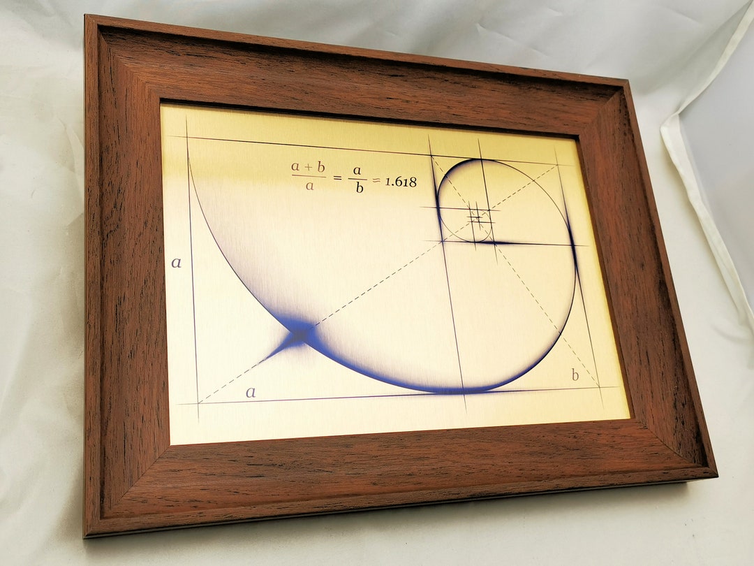 Fibonacci the Golden Ratio Precision Print on Metal Complete With ...