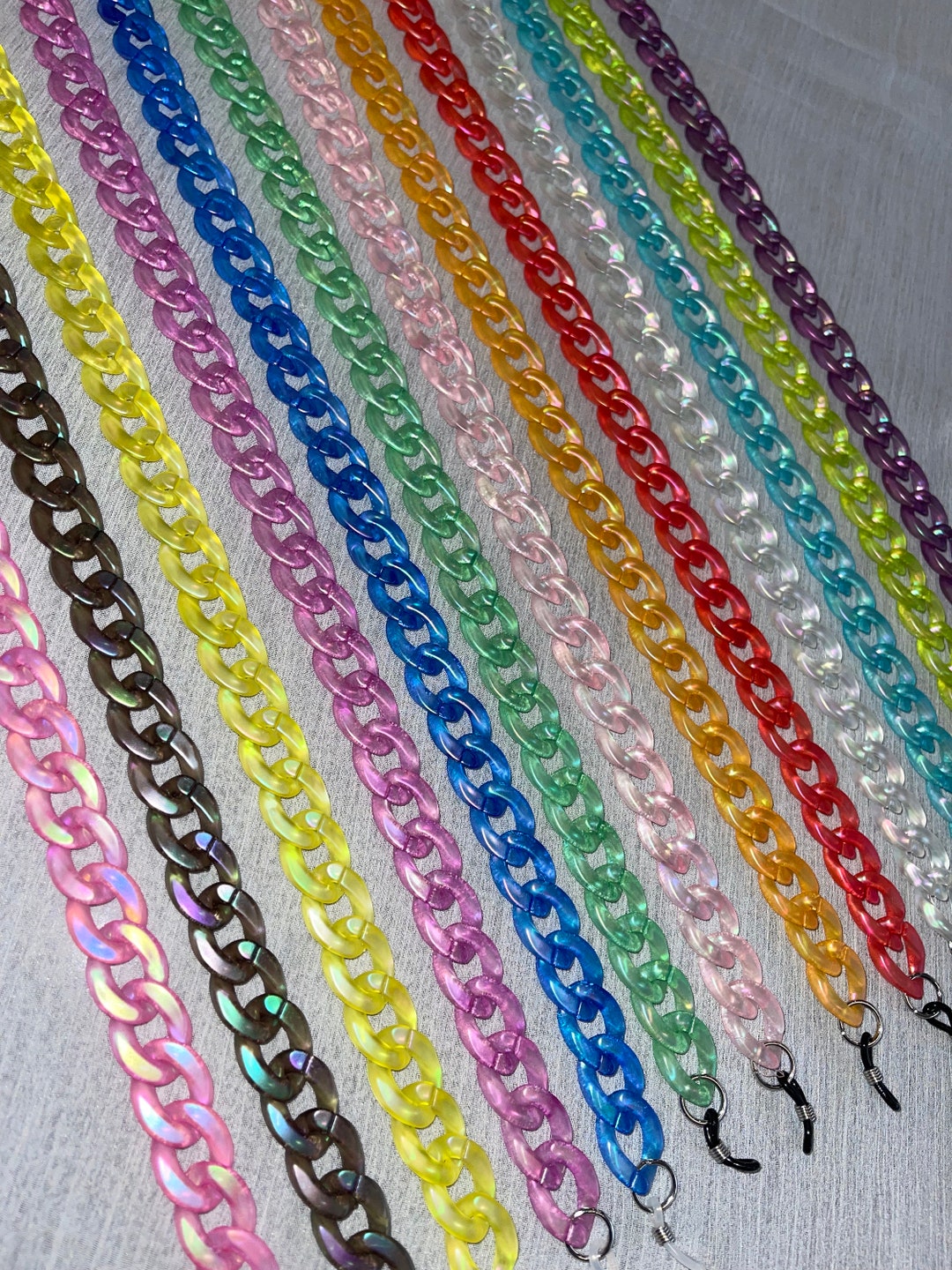 Pearlescent Glasses Sunglasses Chain Beautiful Colours for Your Eyewear ...