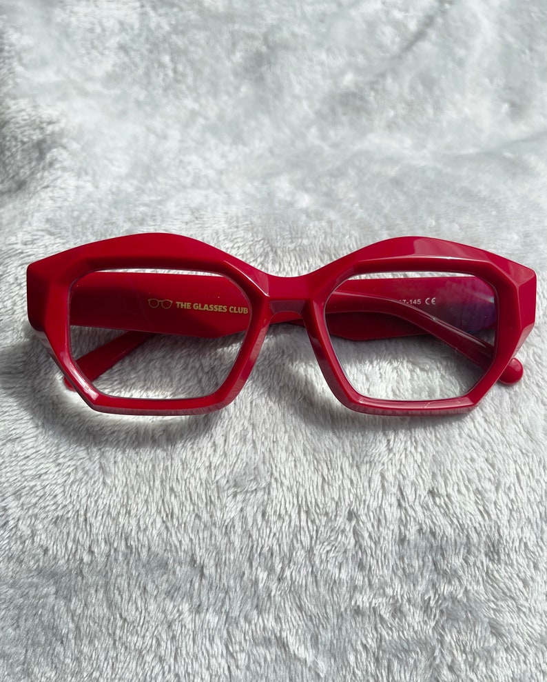 Beautiful Bold Red Reading Glasses for Women 3.00 Anti Glare Reflective ...