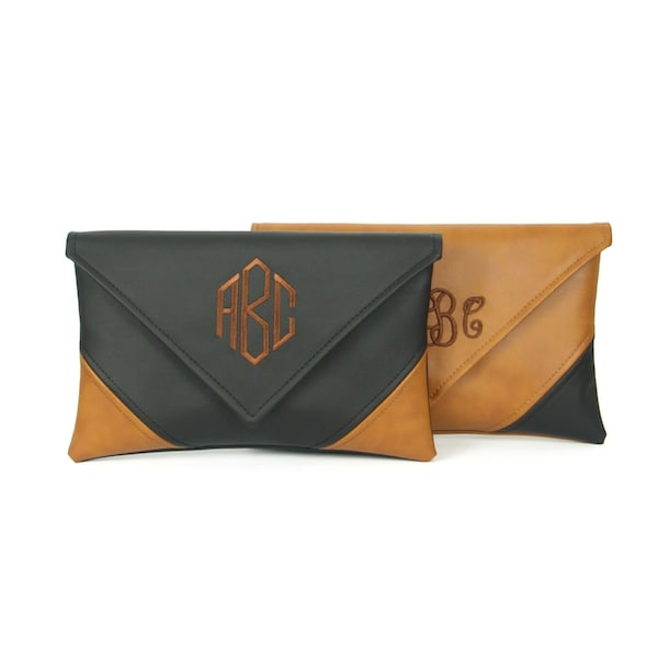 Monogram Clutch - Etsy