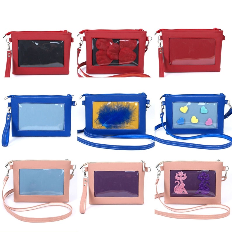 Ita Bag Small Pin Bag Coin Purse Mini Ita Bag Clear Window - Etsy