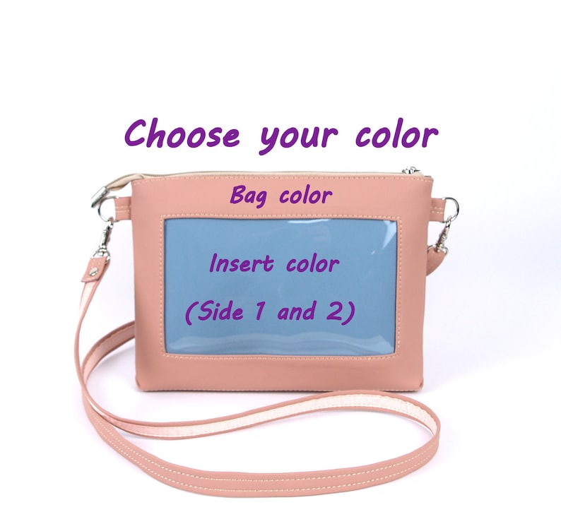 Ita Bag Small Pin Bag Coin Purse Mini Ita Bag Clear Window - Etsy