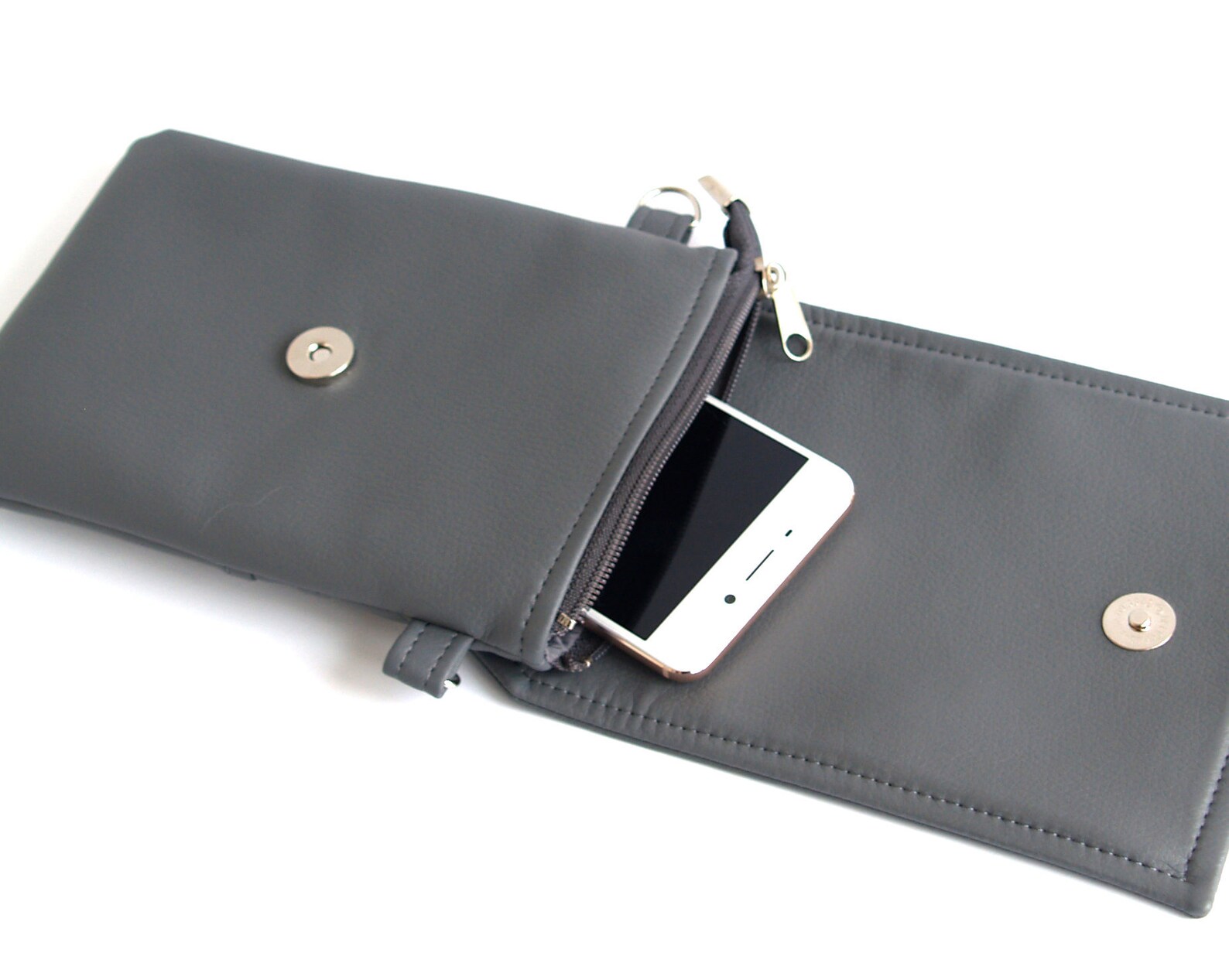 Small Crossbody Bag Black Cell Phone Bag Vegan Leather | Etsy