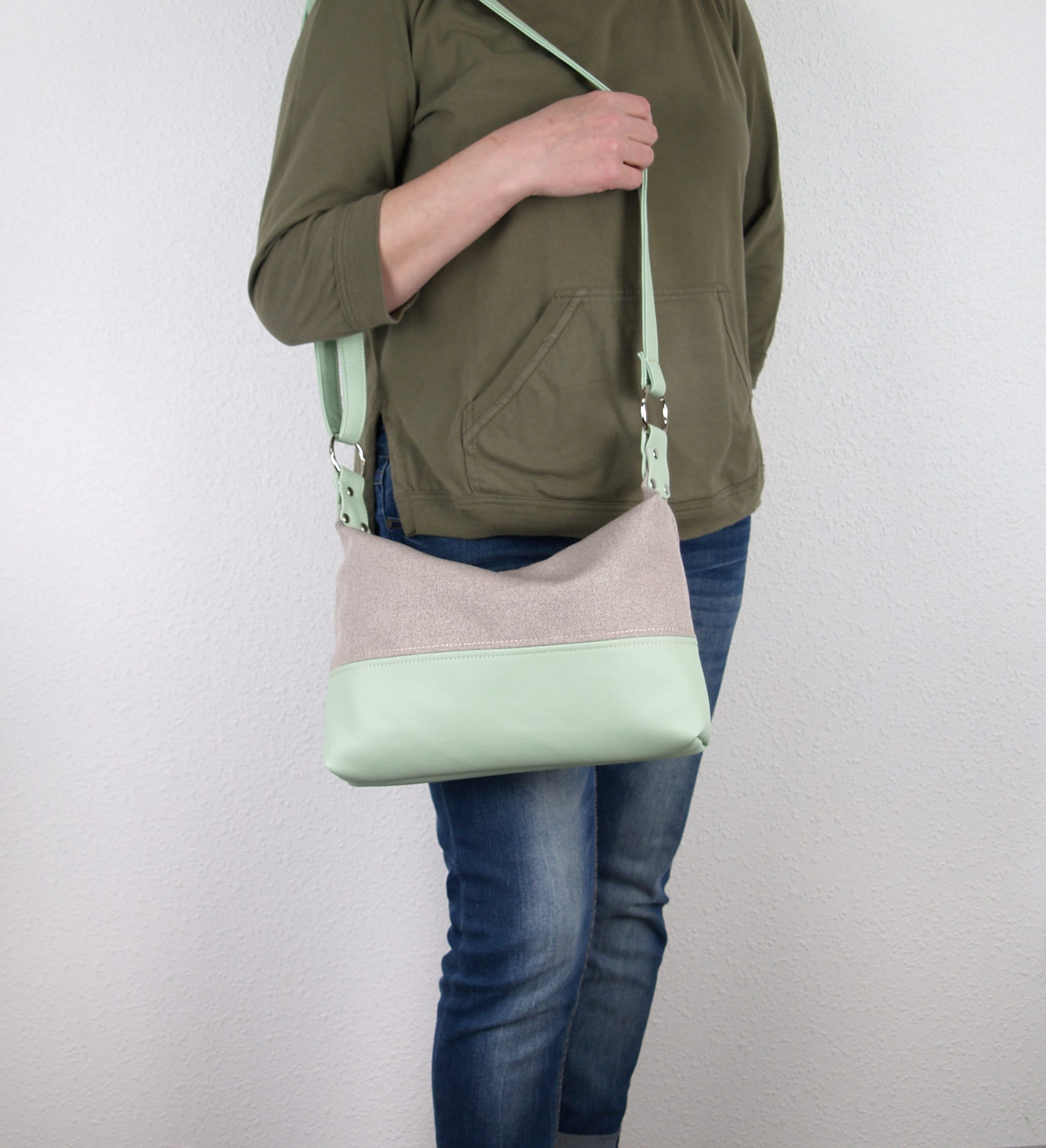 Fabric Shoulder Bag Womens Purse Large Crossbody Bag | Etsy