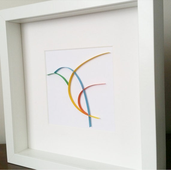 Art du papier matelassé Colibri Quilling Quilling Art - Etsy France