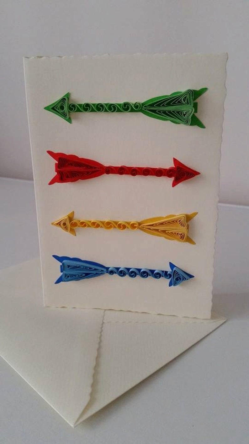 Quilled Card Paper Card Quilled Flower Quilled Gift - Etsy