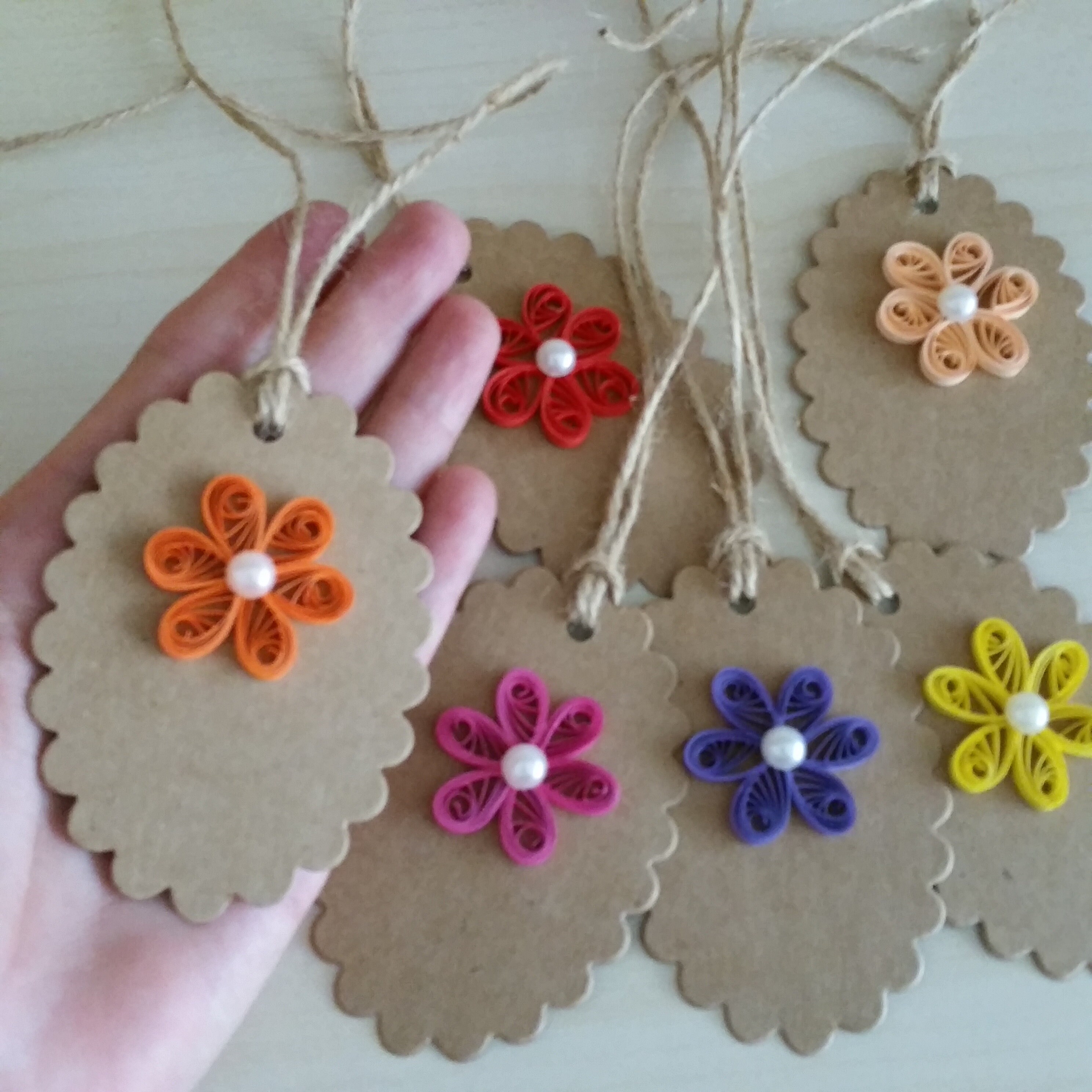 Quilling Gift Tag Thank You Gift Tag Gift Present Christmas - Etsy