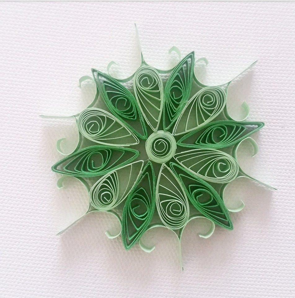 Quilling Snowflake Quilling Art Christmas Ornament - Etsy