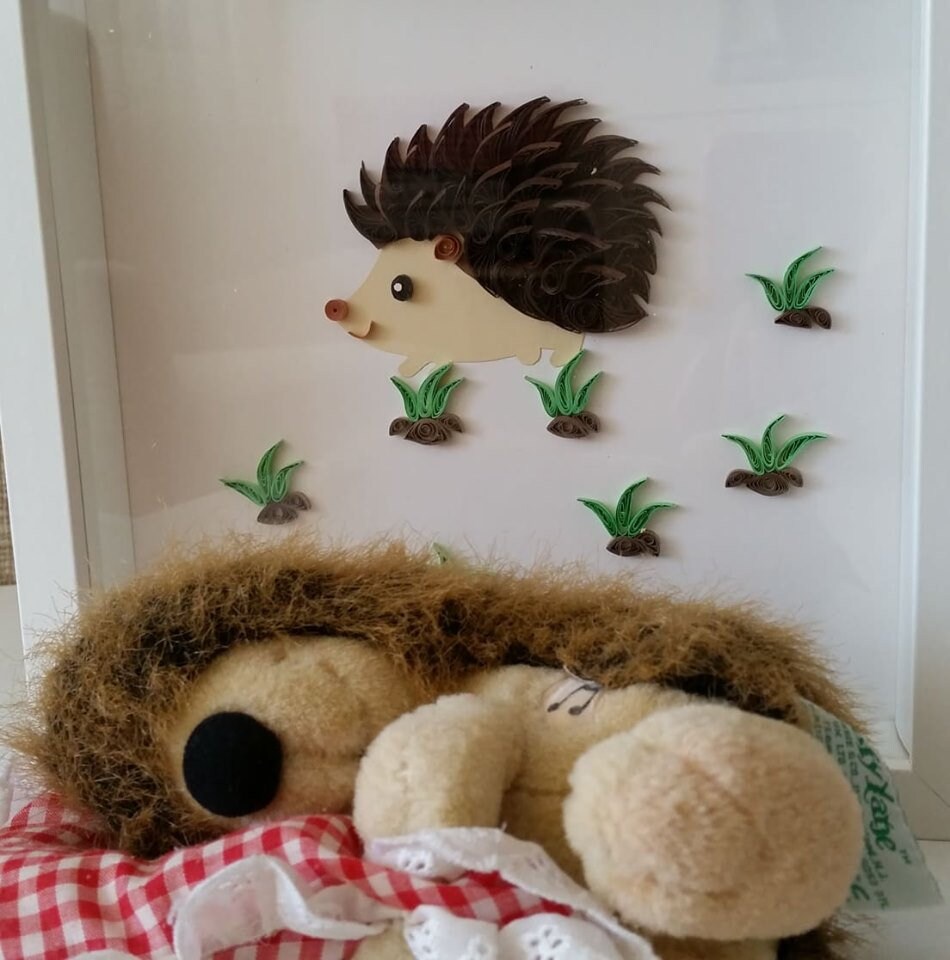 Quilling Hedgehog Quilling Art Paper Art Home Decor Wall - Etsy