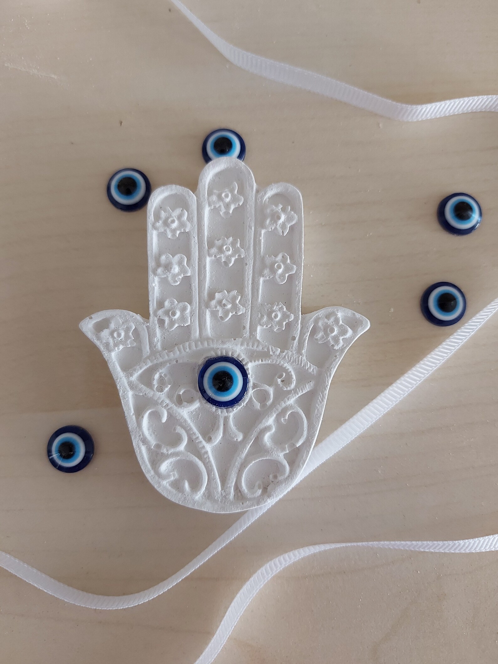 Scented Stone, Smell Stone, Hamsa's Hand Stone, Hamsa Hand, Evil Eye ...