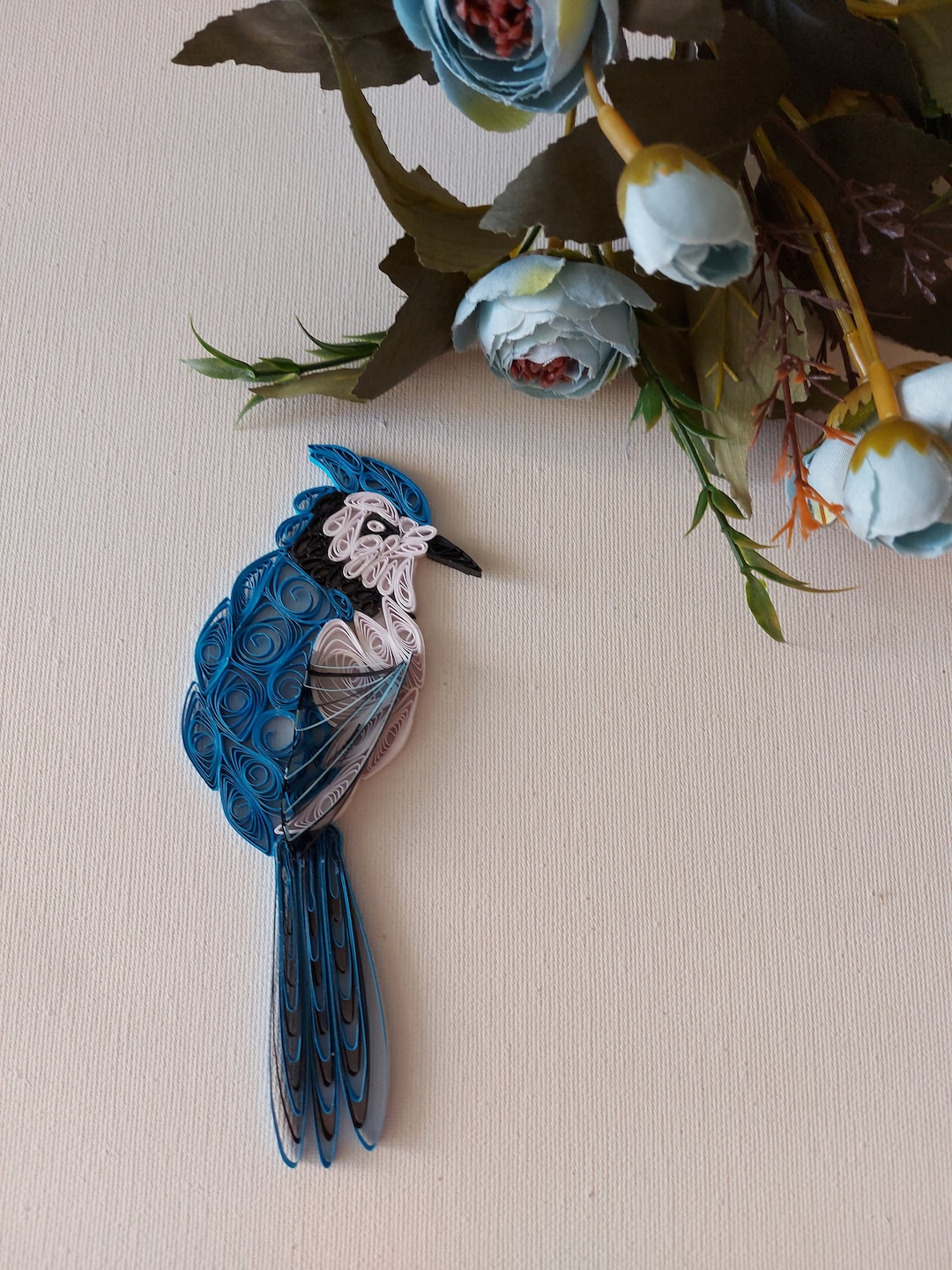 Quilling Bird, Blue Jay Bird, Christmas Ornament, Blue Bird, Window ...