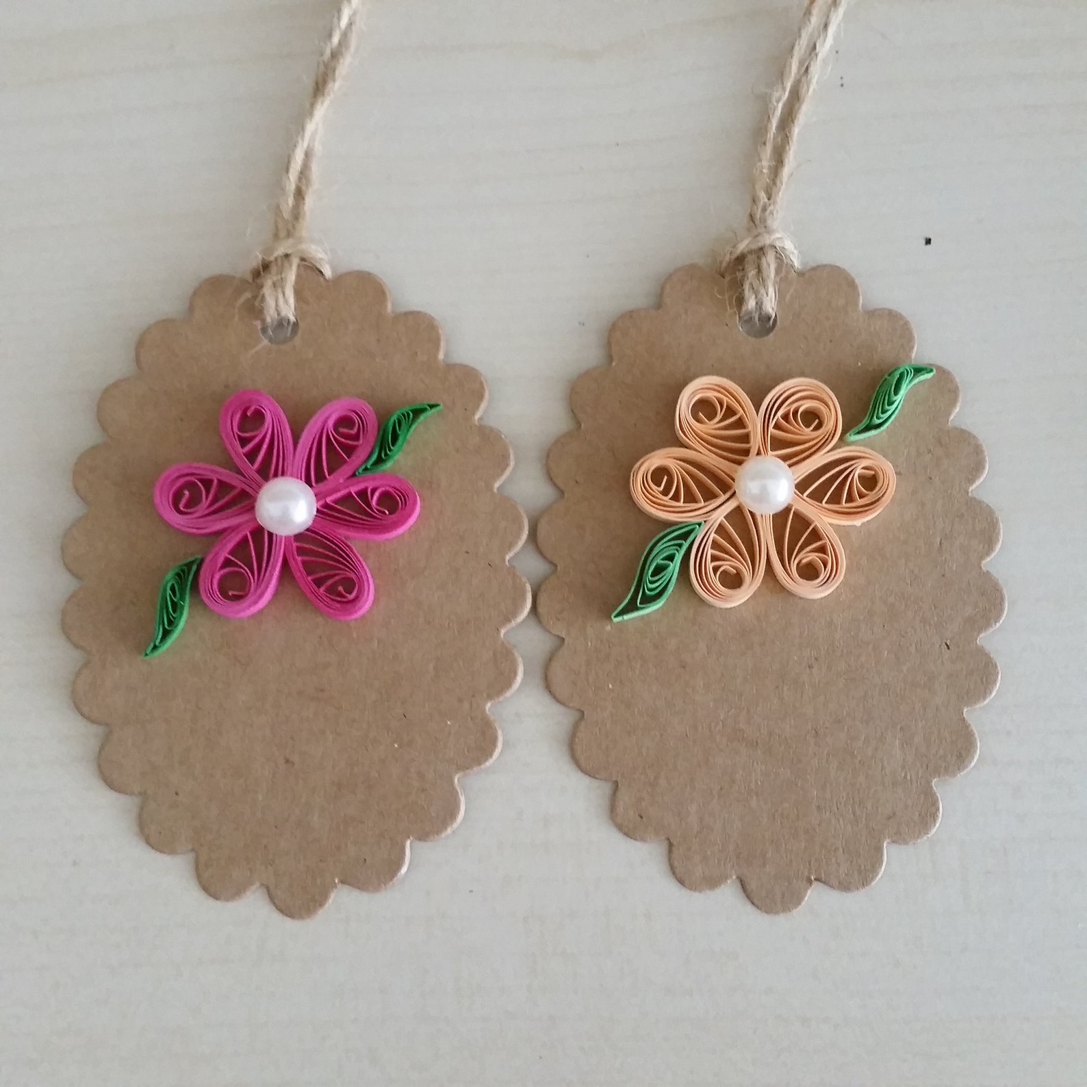 Quilling Gift Tag Thank You Gift Tag Gift Present Christmas - Etsy