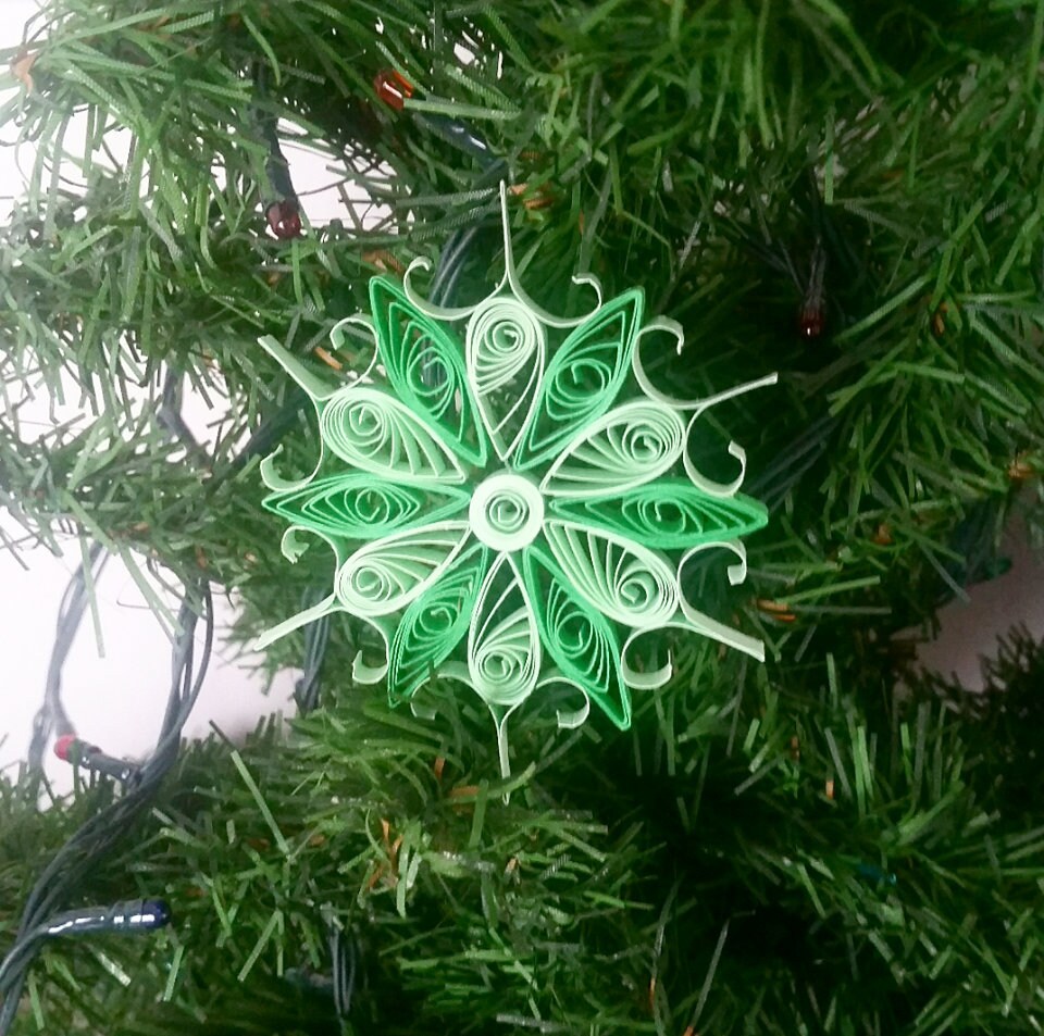 Quilling Snowflake Quilling Art Christmas Ornament - Etsy