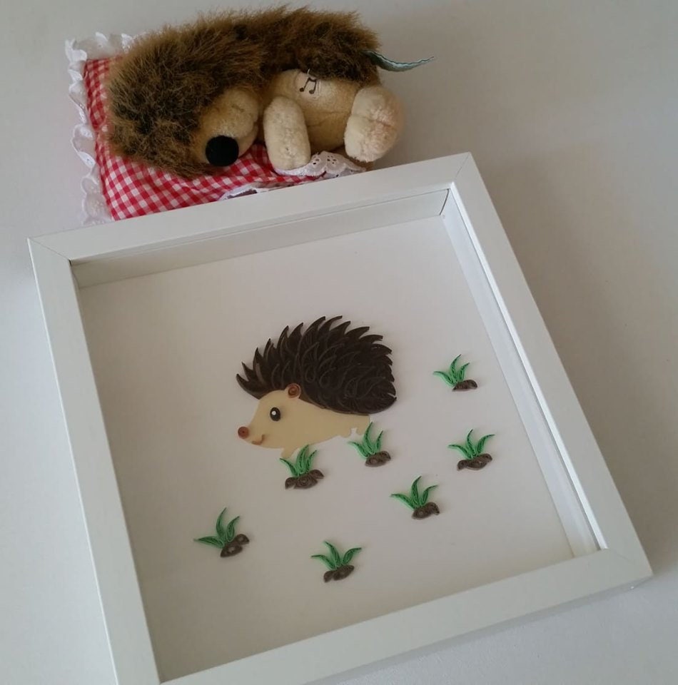 Quilling Hedgehog Quilling Art Paper Art Home Decor Wall - Etsy
