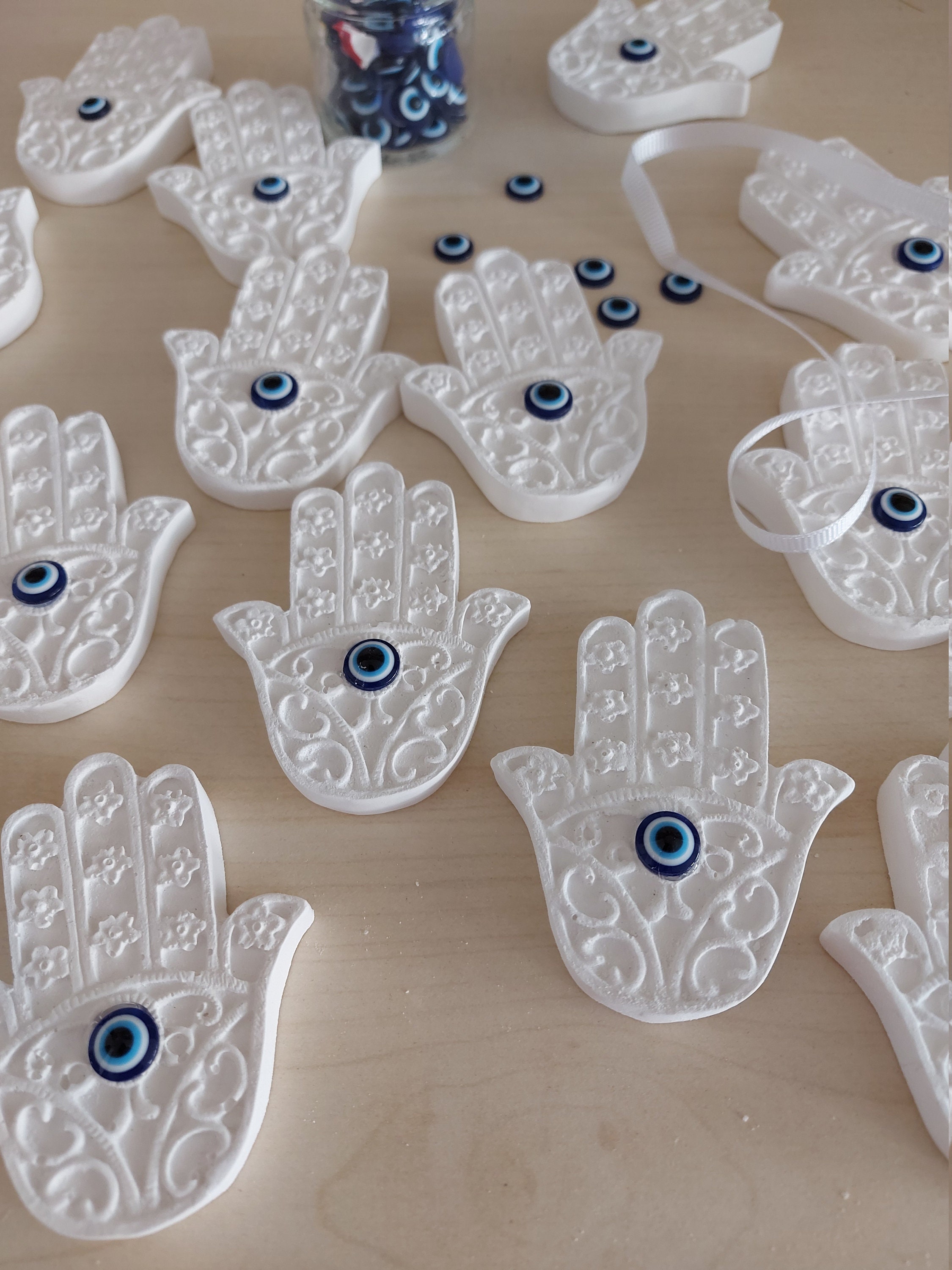 Scented Stone, Smell Stone, Hamsa's Hand Stone, Hamsa Hand, Evil Eye ...