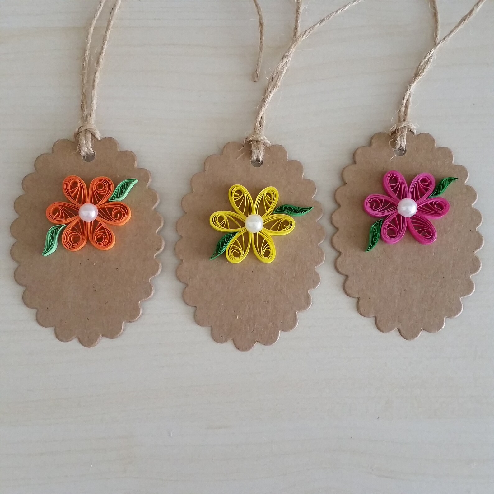 Quilling Gift Tag Thank You Gift Tag Gift Present Christmas - Etsy