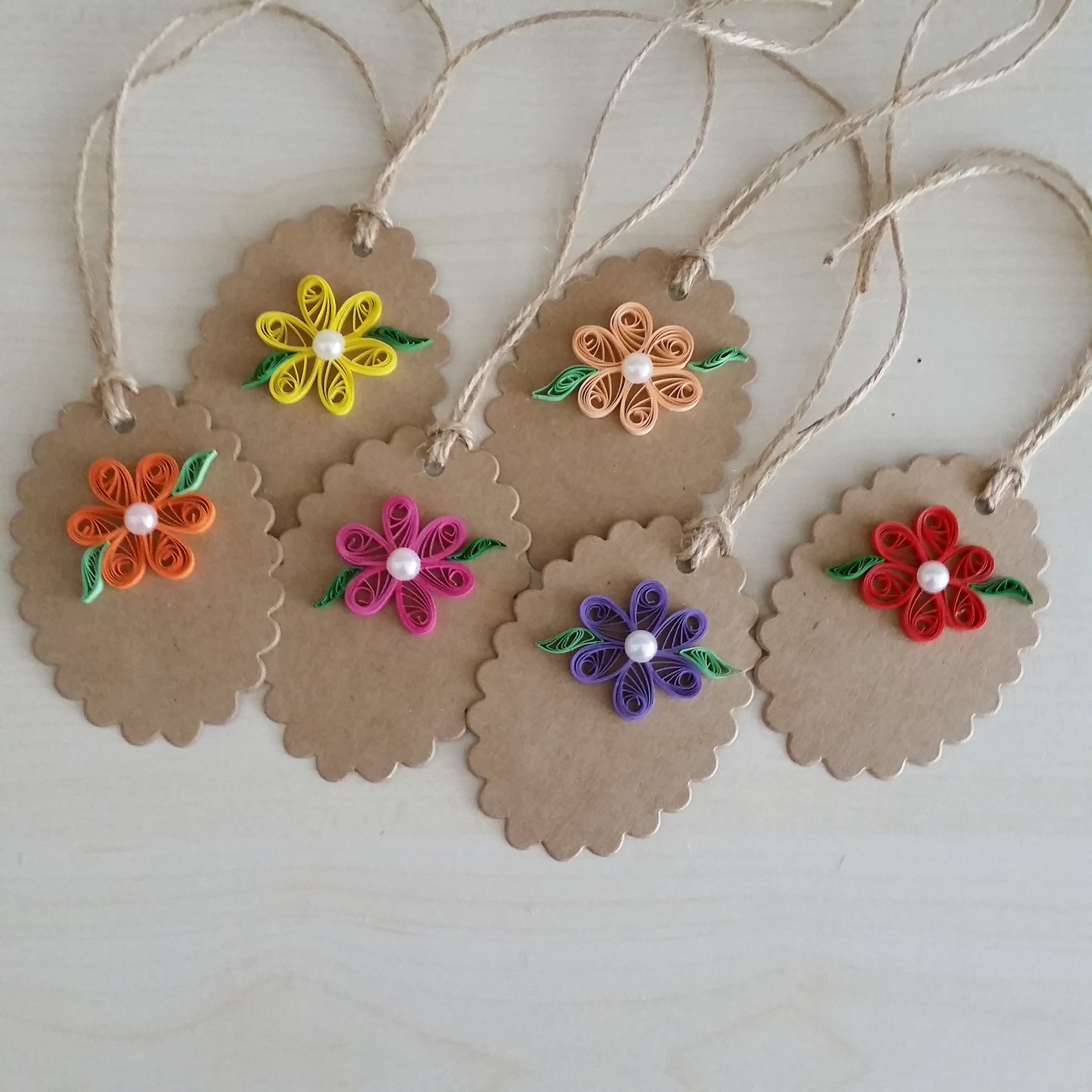 Quilling Gift Tag Thank You Gift Tag Gift Present Christmas - Etsy