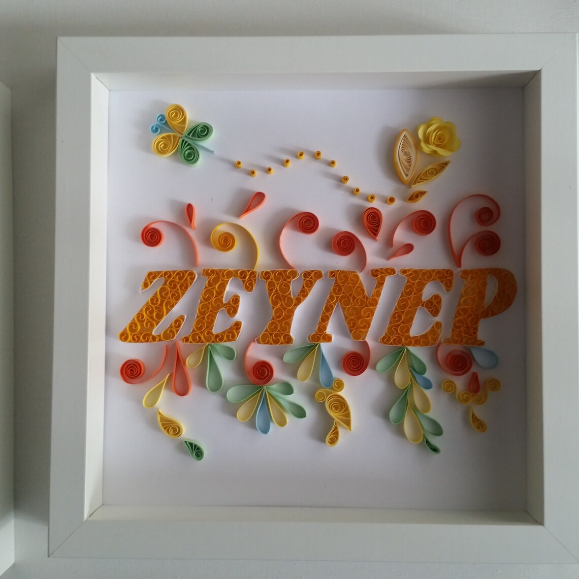 Quilling Custom Name Personalized Name Custom Name Art - Etsy
