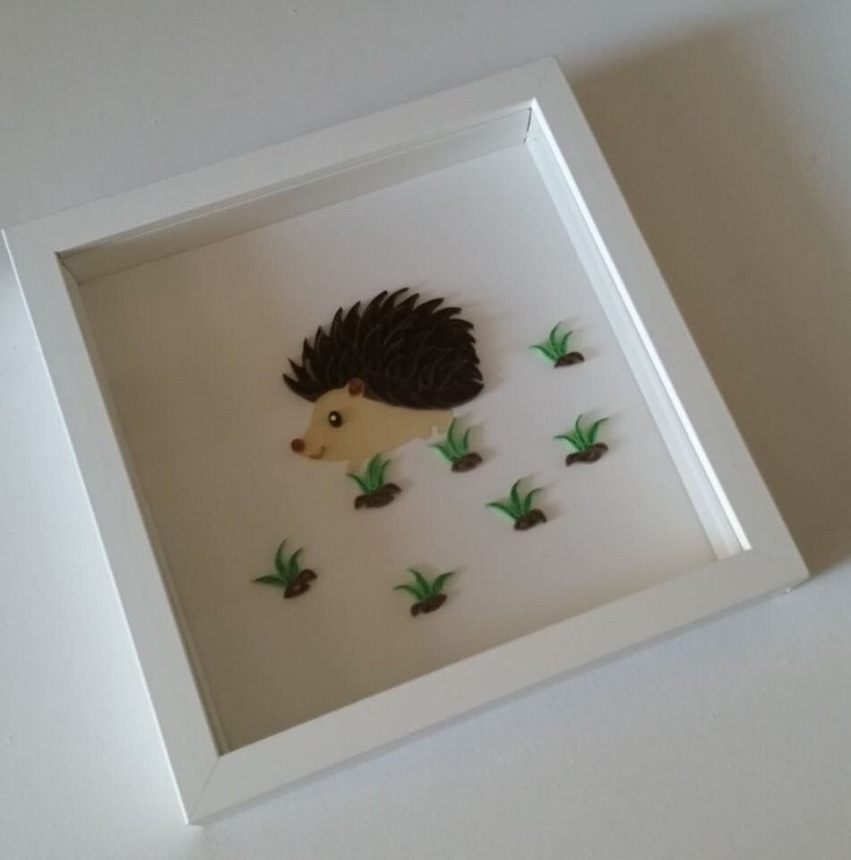 Quilling Hedgehog Quilling Art Paper Art Home Decor Wall - Etsy