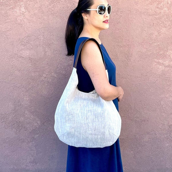 Linen Shoulder Bag - Etsy