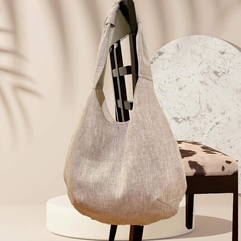 Linen Shoulder Bag - Etsy