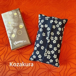 Japanese Indigo Tissue Pouch: Refillable Pocket Tissue Holder - Etsy