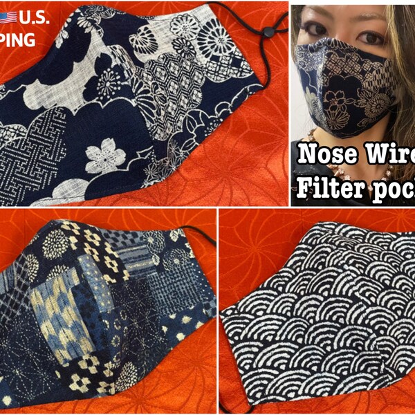 Patchwork Face Mask - Etsy