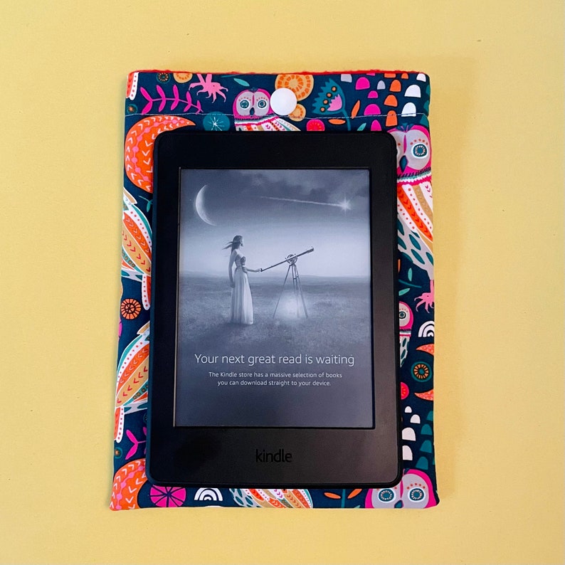 Padded Kindle Paperwhite Sleeve: Fox, Owl, Rabbit Print Case - Etsy