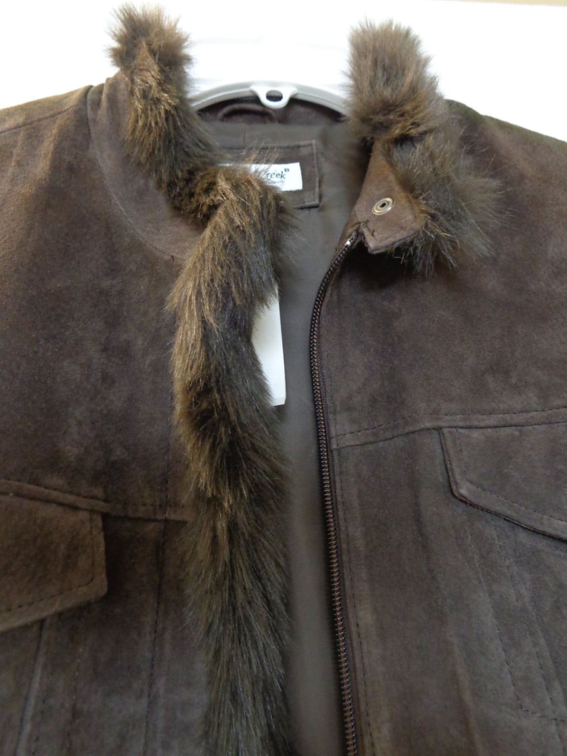 Coldwater Creek Brown Suede Jacket Women's Medium - Etsy