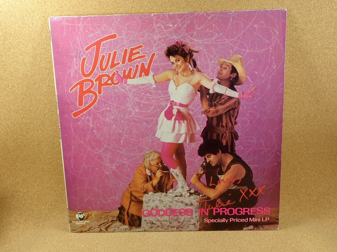 Julie Brown Vinyl Record - Goddess in Progress Album - 1980 Rhino ...
