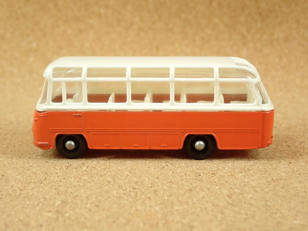 Matchbox No. 68 (68B2) Mercedes Coach - 1960s Orange and White Matchbox ...