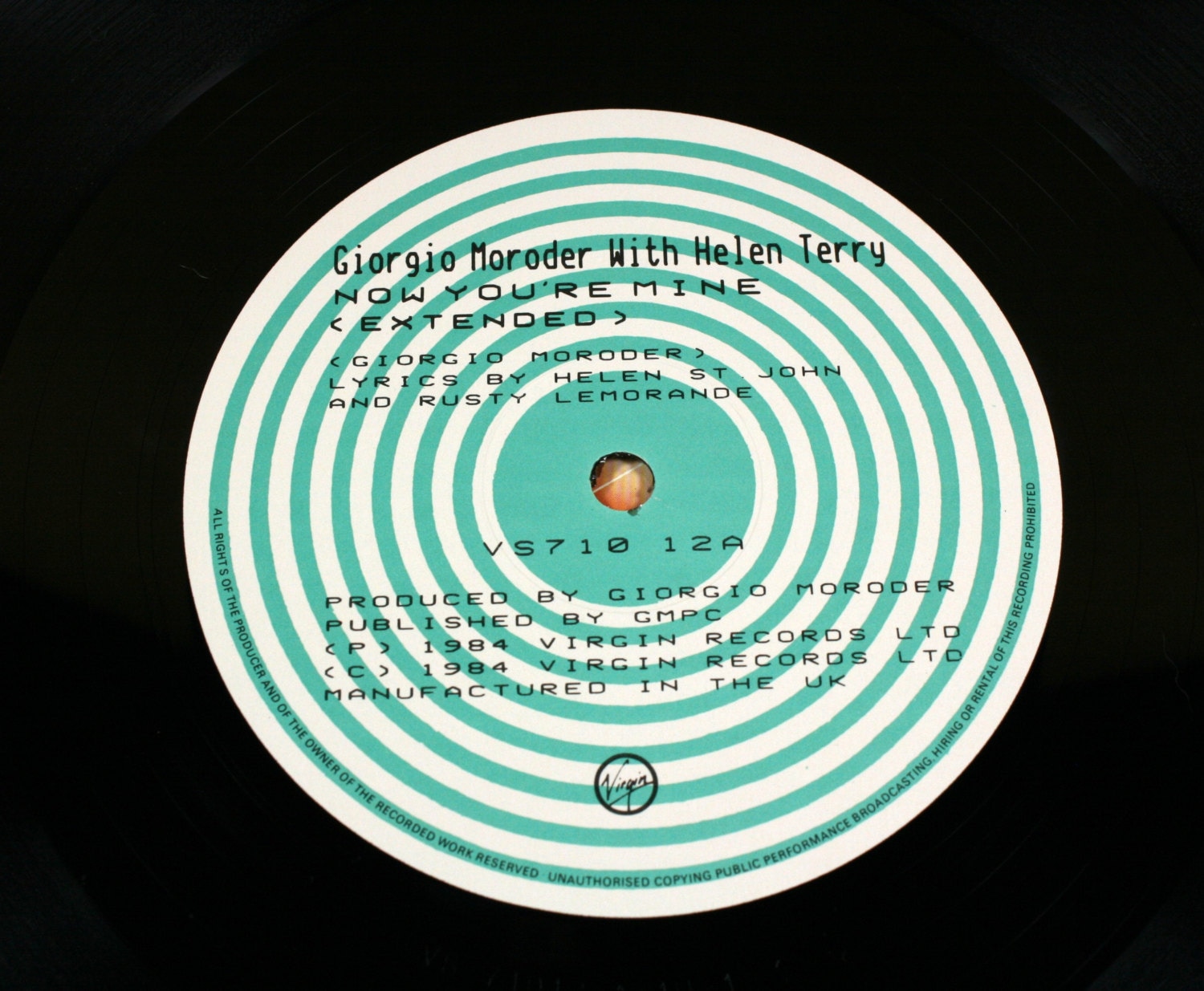 Giorgio Moroder With Helen Terry Vinyl Album - Now You're Mine Record ...