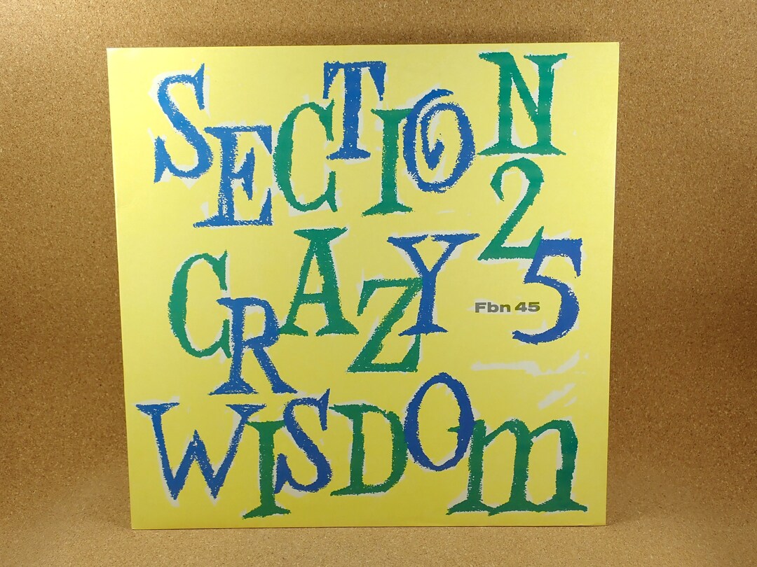 Section 25 Vinyl Record - Crazy Wisdom Album - 1985 Factory Benelux ...