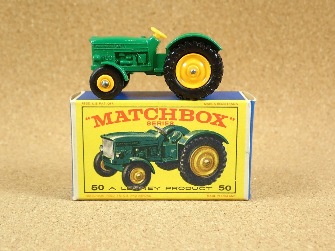 Matchbox No. 50 50B2 John Deere-lanz Tractor 1960s Green Matchbox ...