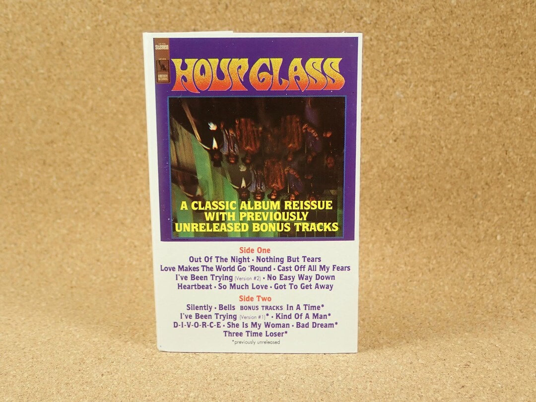 Hour Glass Cassette Tape - Hour Glass Album - US Recording - 1990s EMI ...