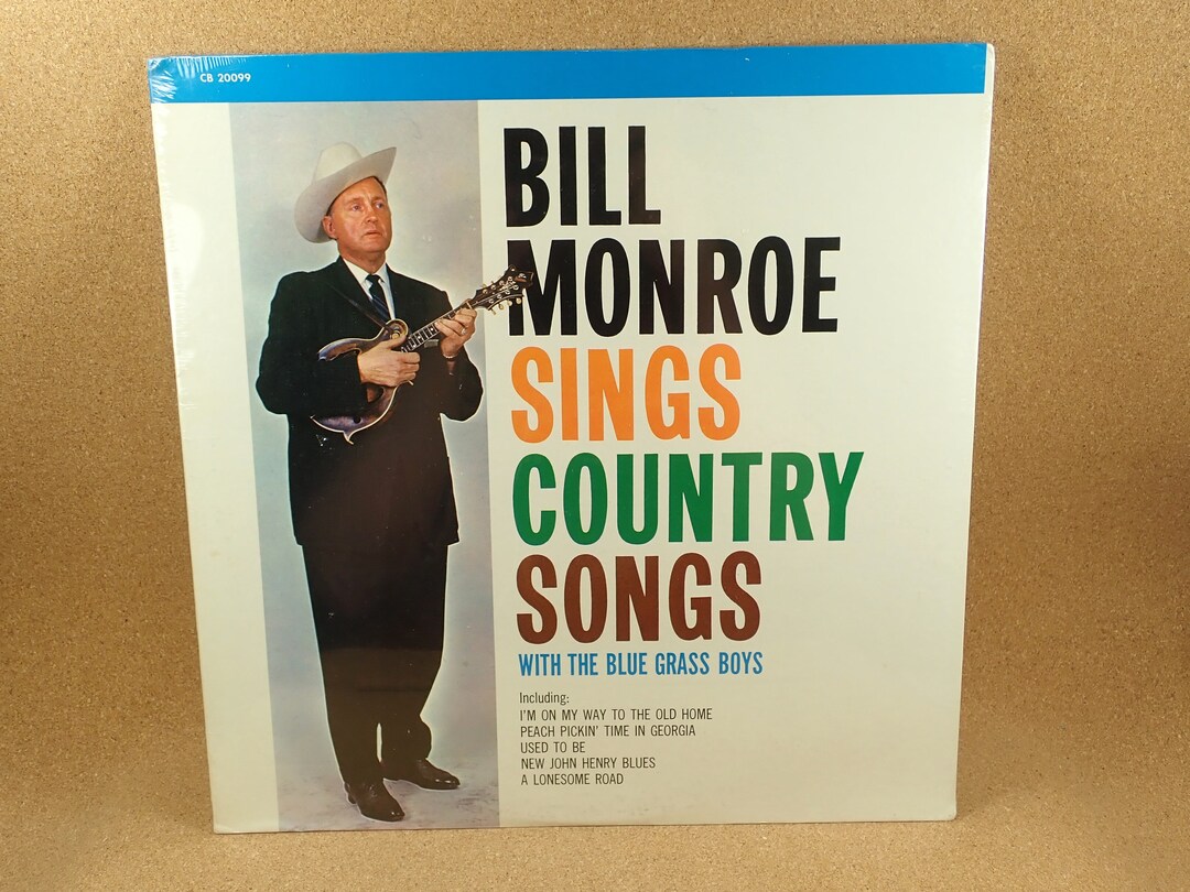 Bill Monroe With the Blue Grass Boys Vinyl Record Bill Monroe Sings ...