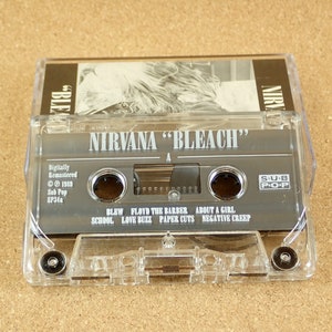 Nirvana Cassette Tape Bleach Album US Recording 1992 Sub Pop Records ...