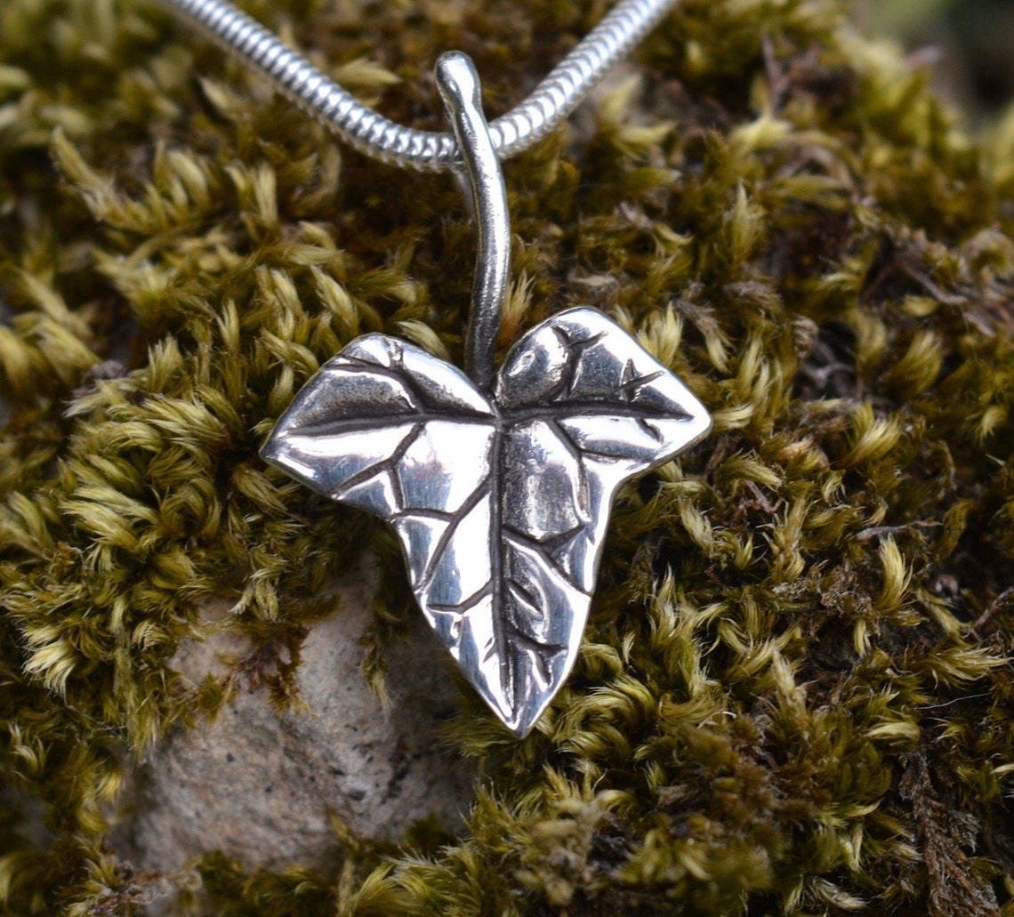 Handmade Sterling Silver Ivy Leaf Necklace - Nature Inspired Jewelry ...