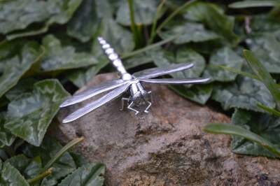 Dragonfly Brooch Sterling Silver Dragonfly Pin Brilliant - Etsy UK