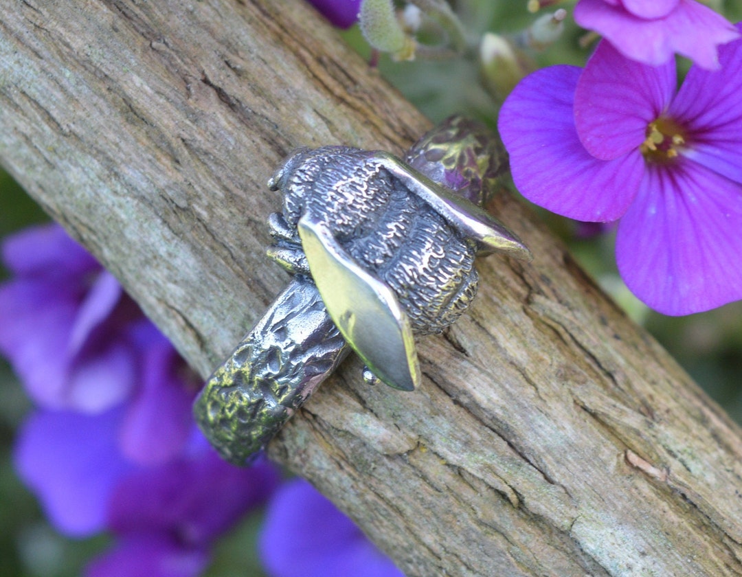 Sterling Silver Bumblebee Ring - Handmade Nature Jewelry - Etsy