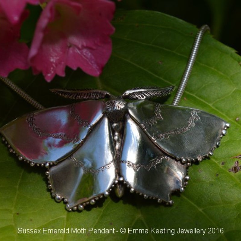 Moth Necklace - Etsy