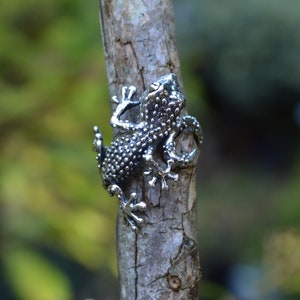 Gecko Ring - Lizard Ring - Moorish or Crocodile Gecko - Handmade Nature ...
