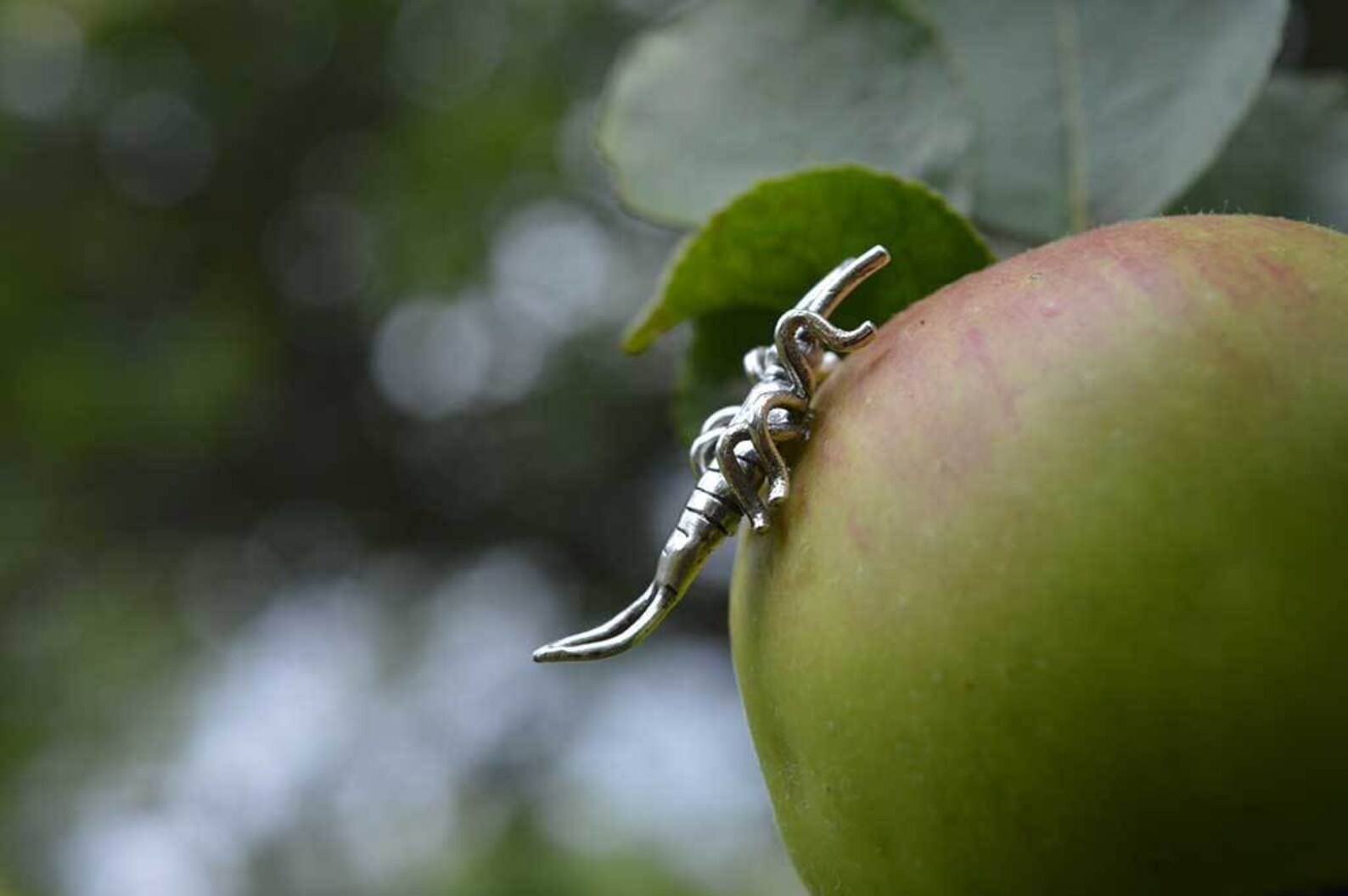 Beetle Necklace Sterling Silver Earwig Pendant Life-size - Etsy