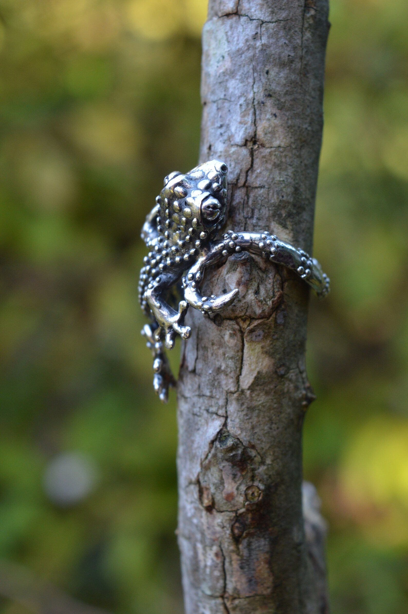 Gecko Ring Lizard Ring Moorish or Crocodile Gecko | Etsy